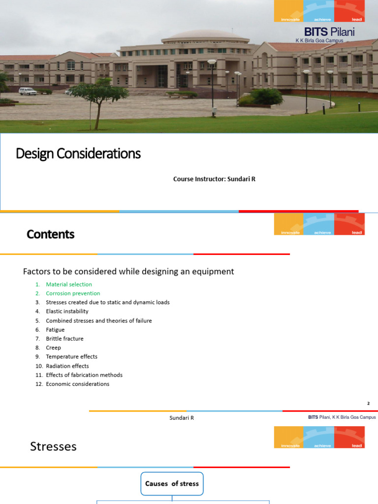 Design Considerations | PDF | Deformation (Engineering) | Buckling