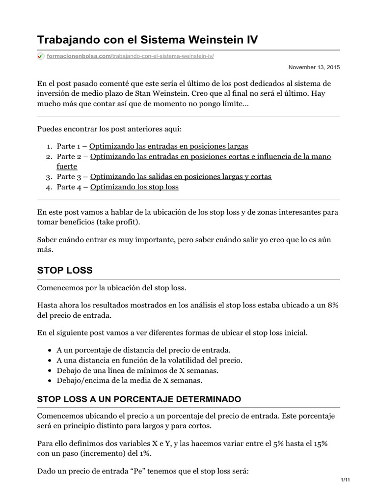 Iván González - Sistema Weinstein IV | PDF
