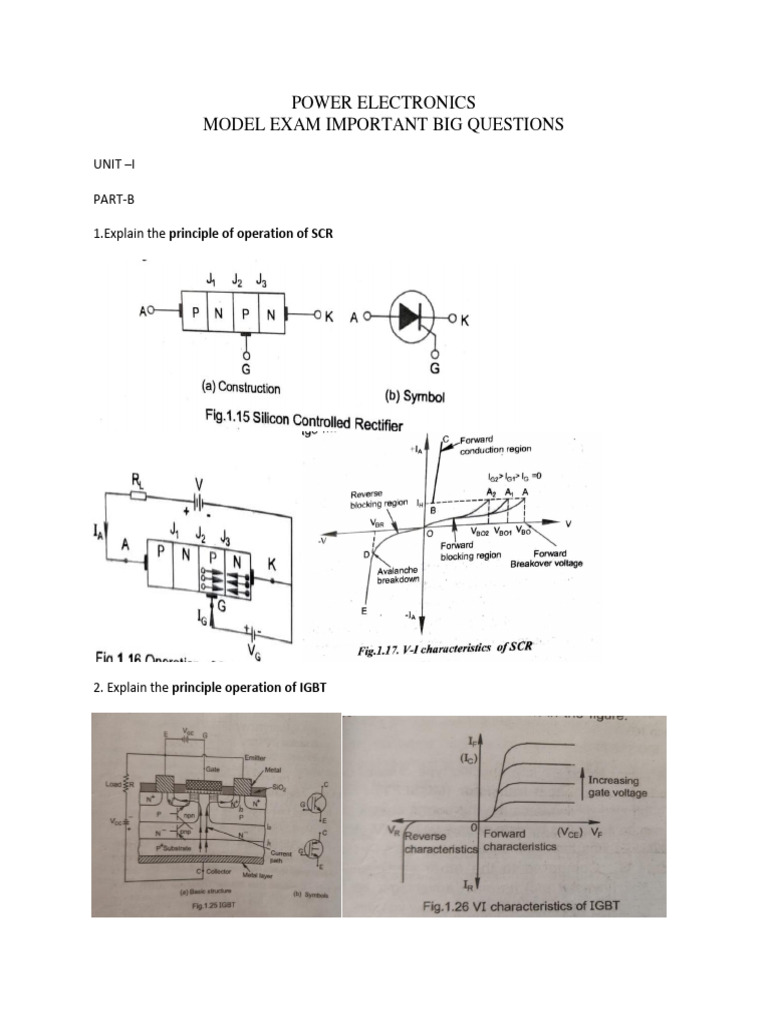 Power Electronics Unit 1-5 Diagrams PDF | PDF | Power Inverter ...
