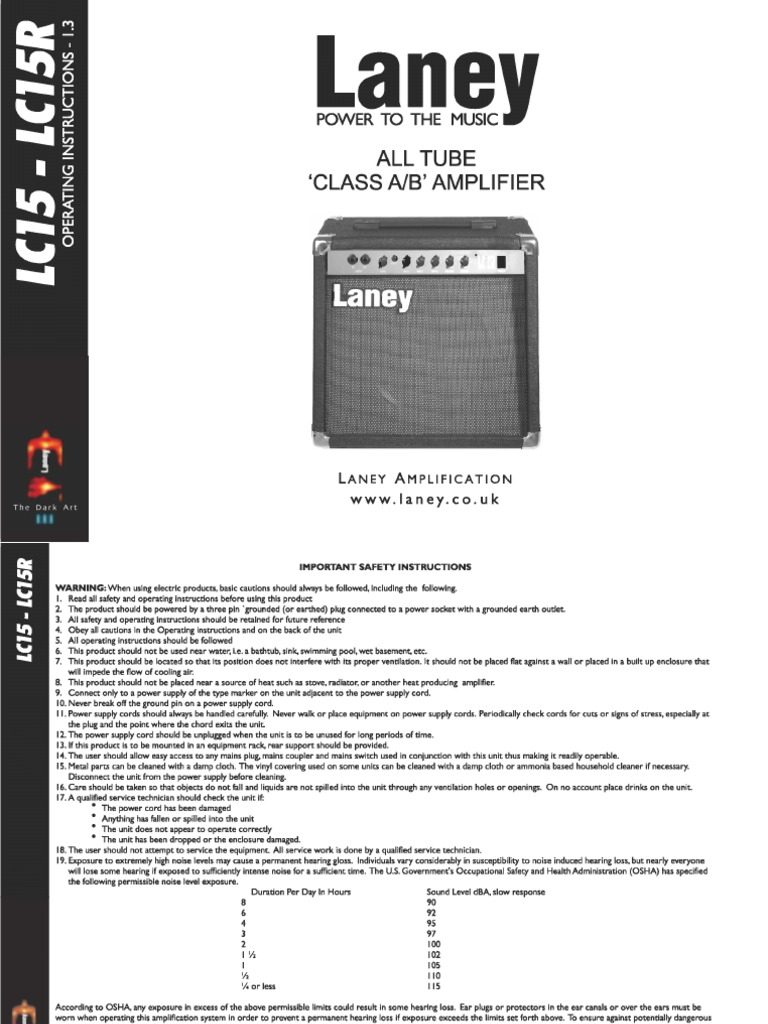 LANEY LC15-LC15R - Eng | PDF