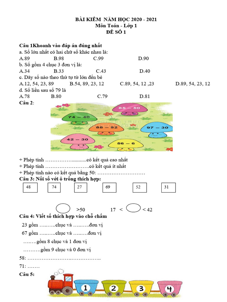 TOÁN K 2 L P 1 Ken | PDF