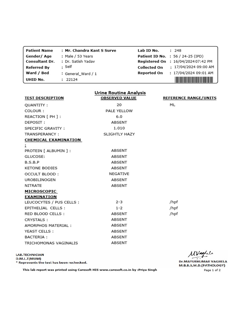 Chandra Kant S Surve 17 | PDF | Medical Specialties | Biology