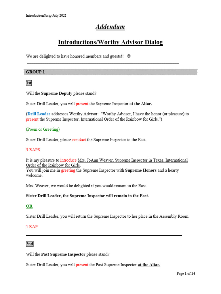 2023 Introduction Script | PDF | Western Esotericism | Titles