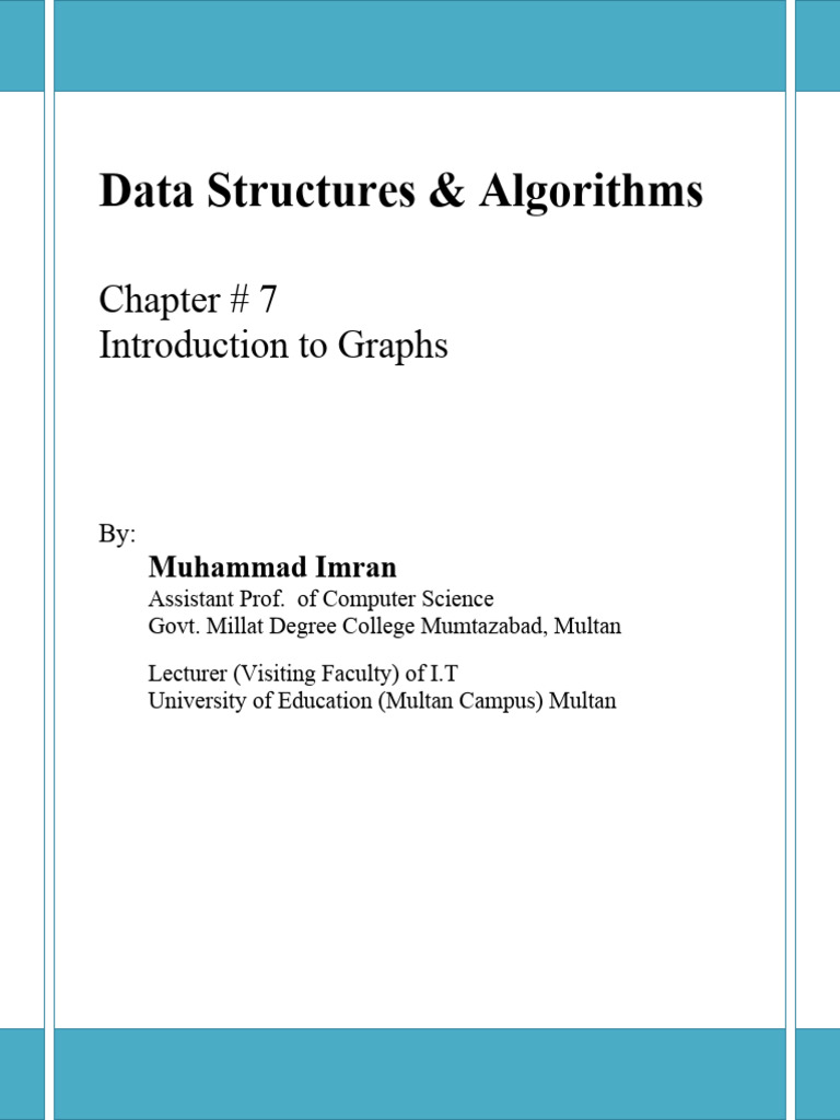 Ch # 7 (Graph) | PDF | Vertex (Graph Theory) | Graph Theory