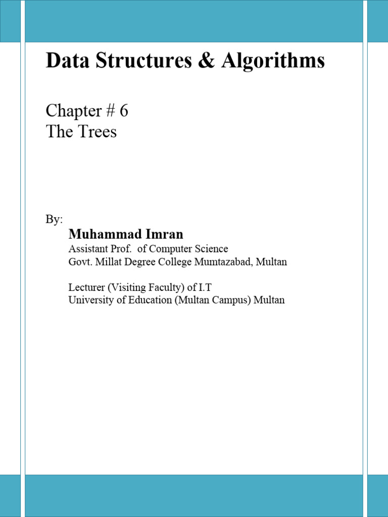 Ch # 6 (Trees) | PDF | Algorithms And Data Structures