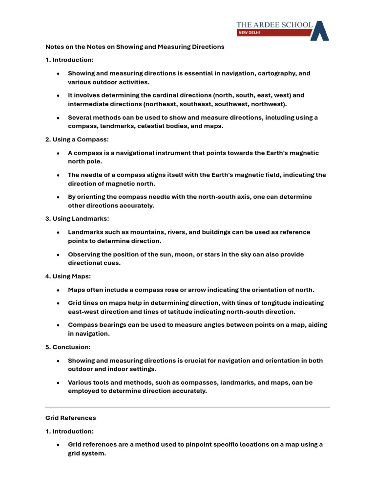 Maps and Directions | PDF | Compass | Contour Line