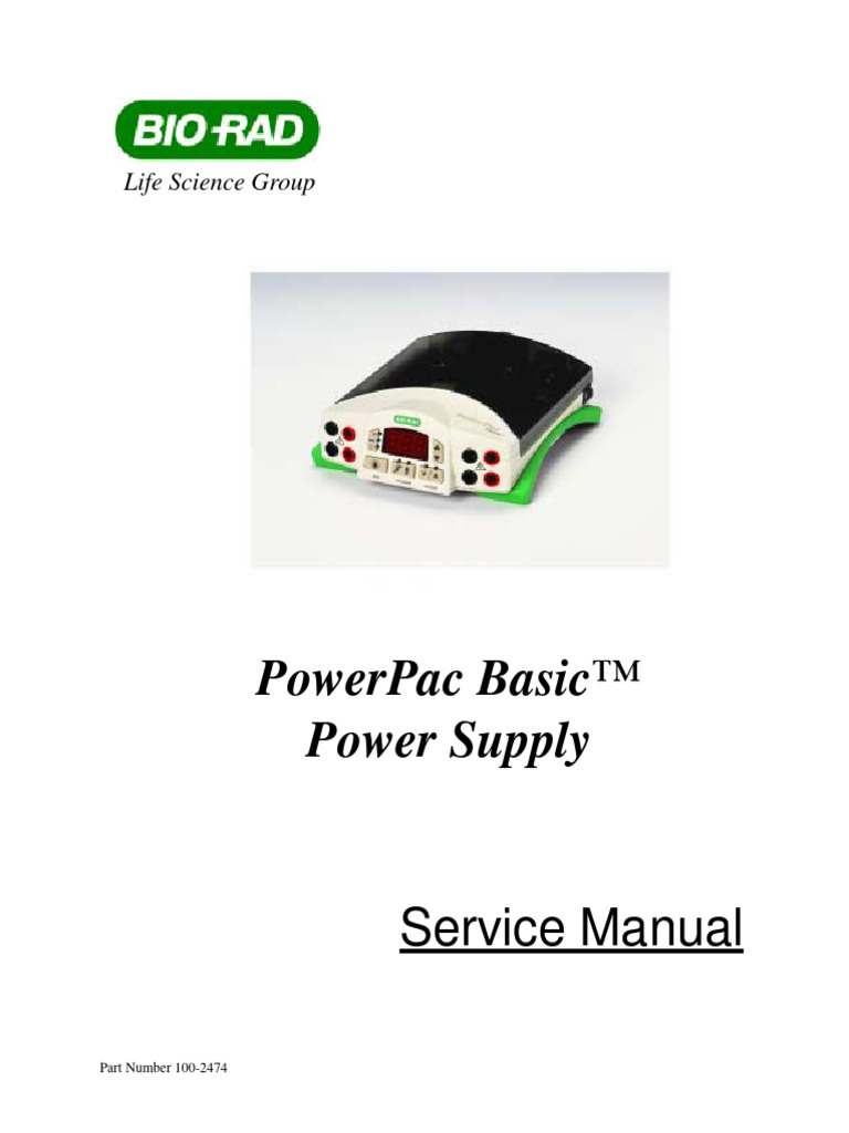PowerPac Basic Service Manual Rev B | PDF | Rectifier | Analog To Digital Converter