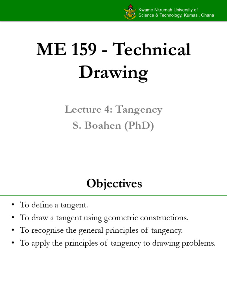 Lecture 4 - Tangency | PDF | Circle | Tangent
