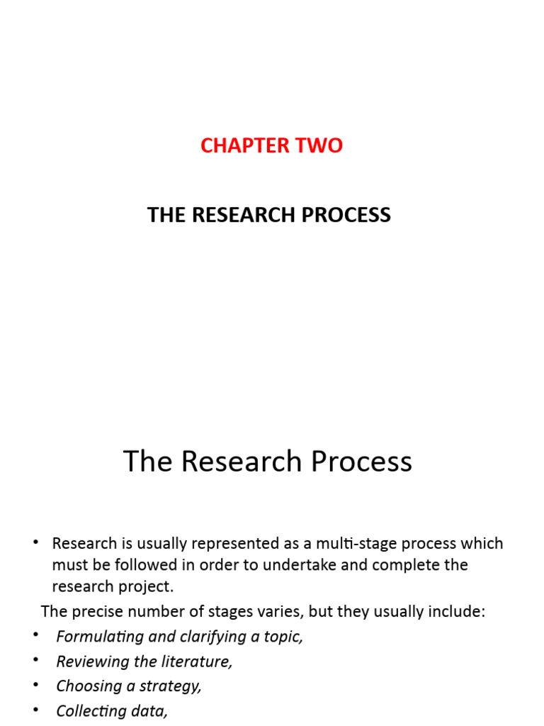 CHAP 2 Research Process | PDF | Hypothesis | Quantitative Research
