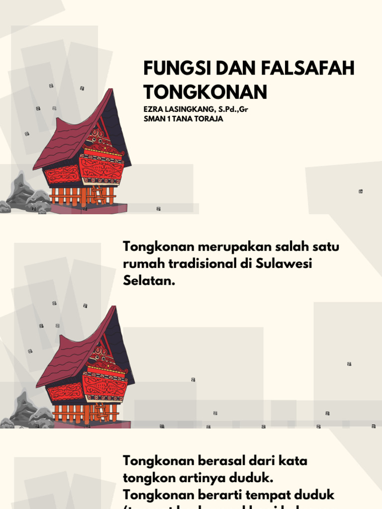 Fungsi dan Filosofi Rumah Tongkonan | PDF