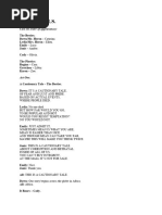 Mamma Mia! Musical Script Excerpt | PDF