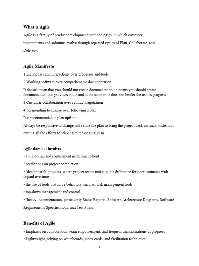 Agile Notes | Download Free PDF | Scrum (Software Development) | Agile ...