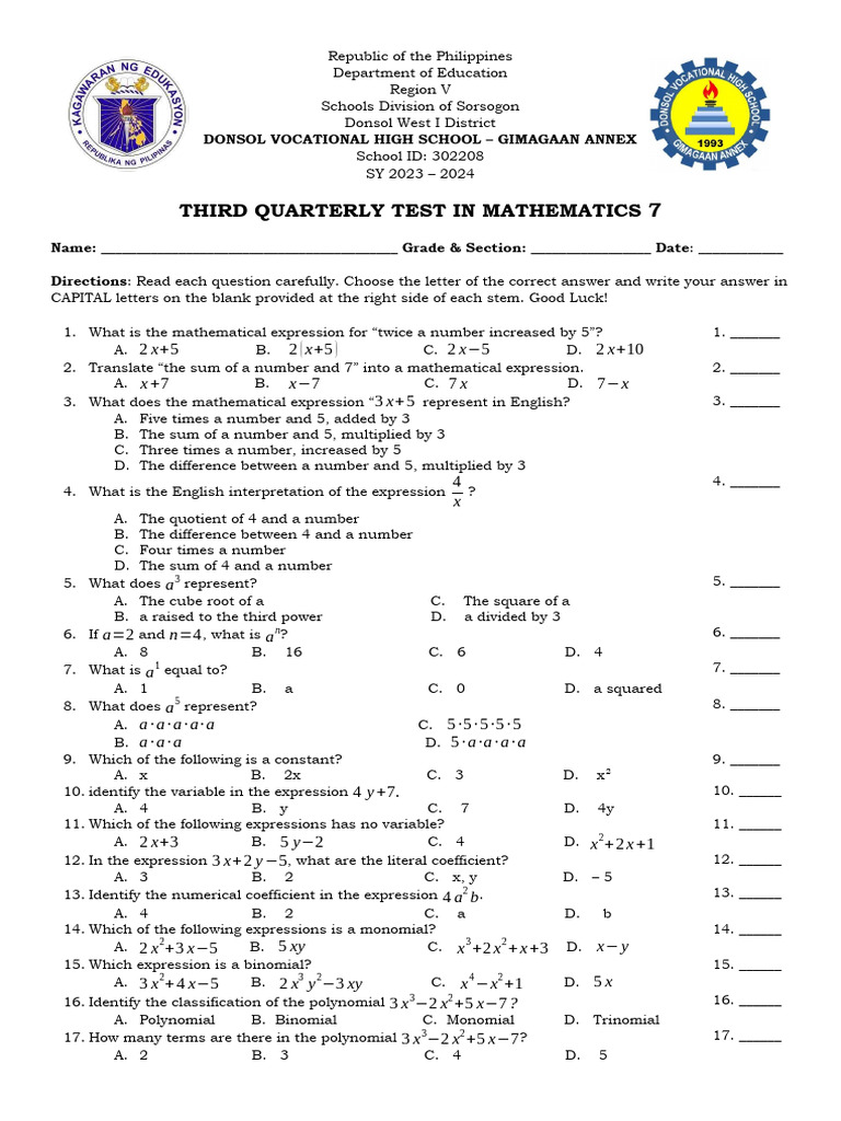 Exam Pdf Polynomial Algebra
