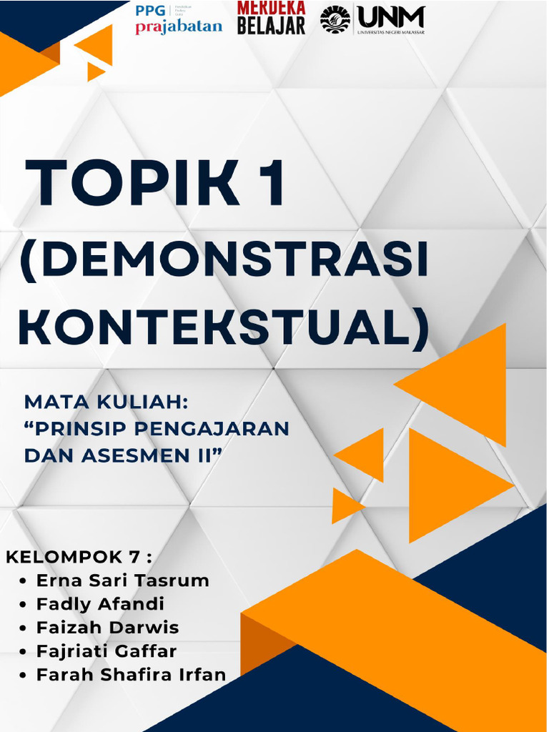 T1 - Demonstrasi Kontekstual - Tugas 1.2. Pemetaan Karakteristik Peserta Didik - Kelompok 7 | PDF