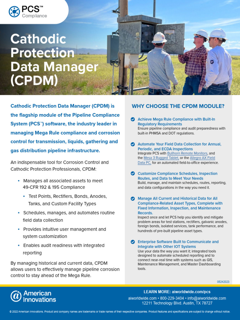 PCS CPDM Datasheet 052023 | PDF | Regulatory Compliance | Computing