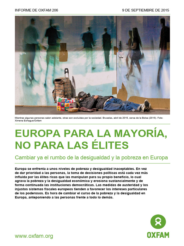 Oxfam | PDF | Pobreza e indigencia | Pobreza