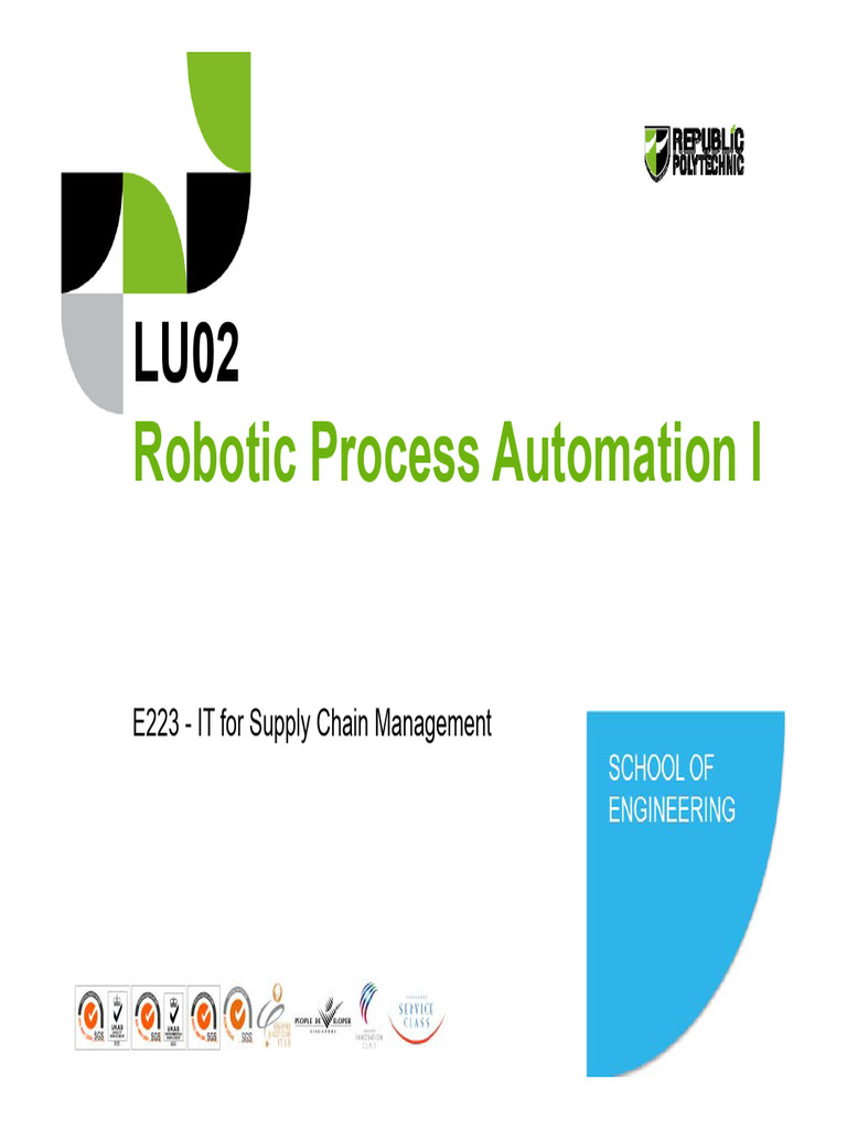 E223 Lesson 2 (IS Slides) | Download Free PDF | Automation | Computing