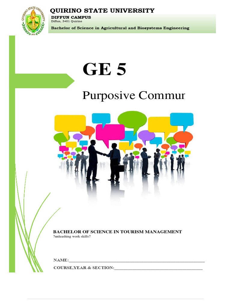Ge5 Module 1 | PDF | Communication | Interpersonal Communication