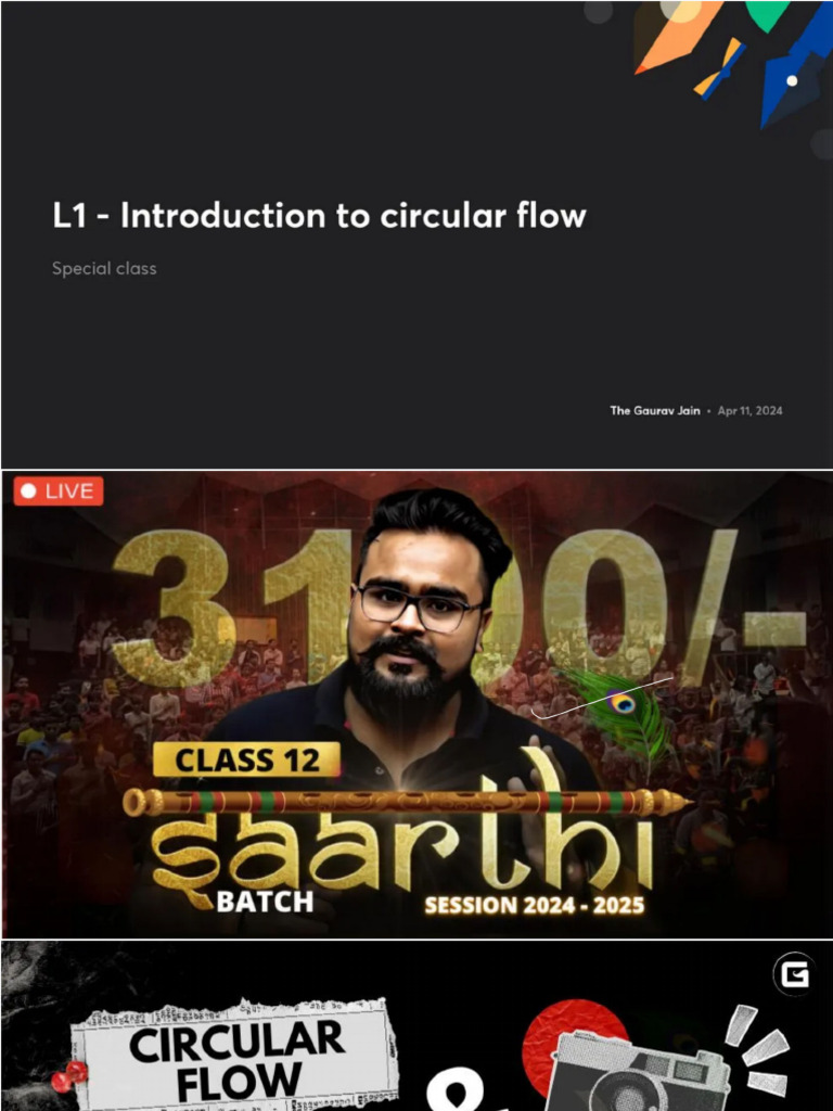 L1 Introduction To Circular Flow With Anno | PDF