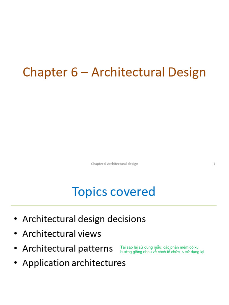 06-ch6-architecture | PDF | Model–View–Controller | Client–Server Model