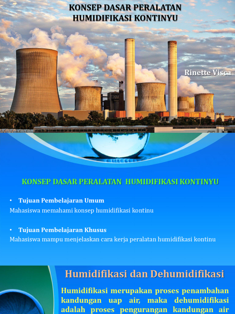 Konsep Humidifikasi Kontinu dan Peralatan | PDF