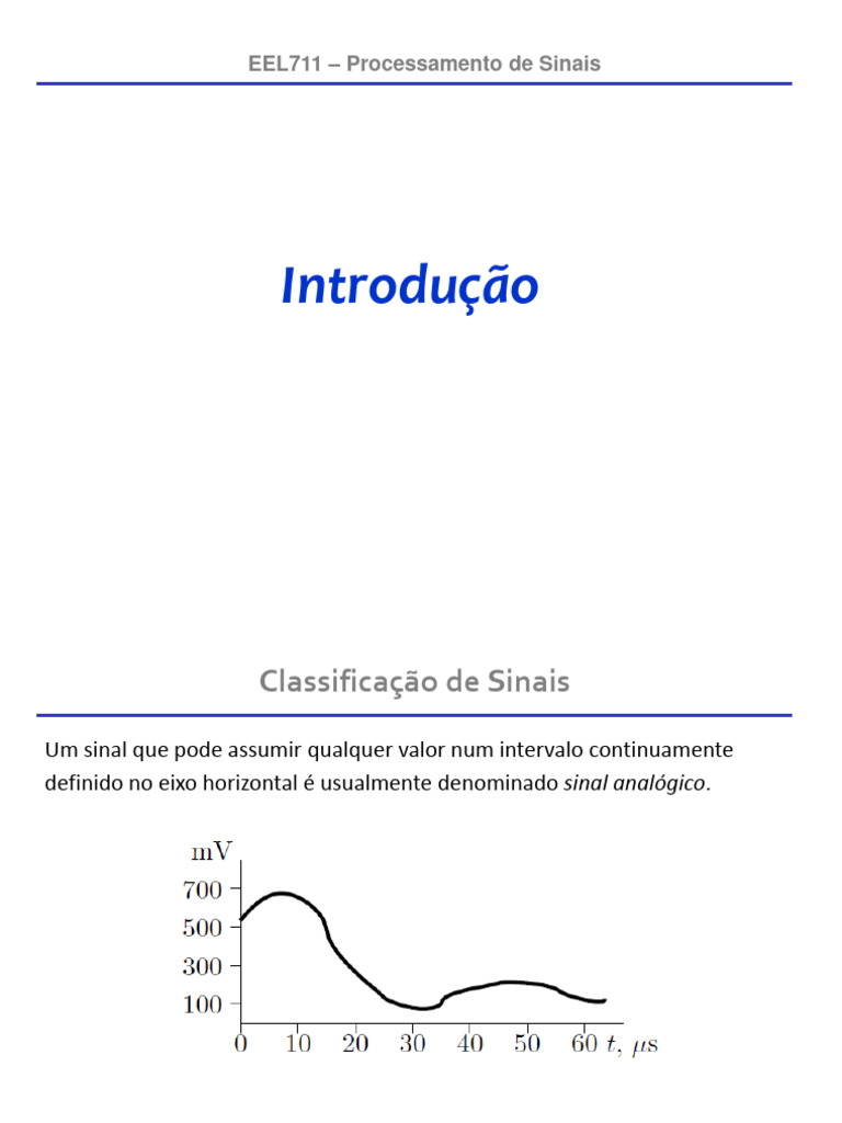 Cap1 Slides 2015 | PDF | Processamento de sinal digital | Conversor de analógico para digital