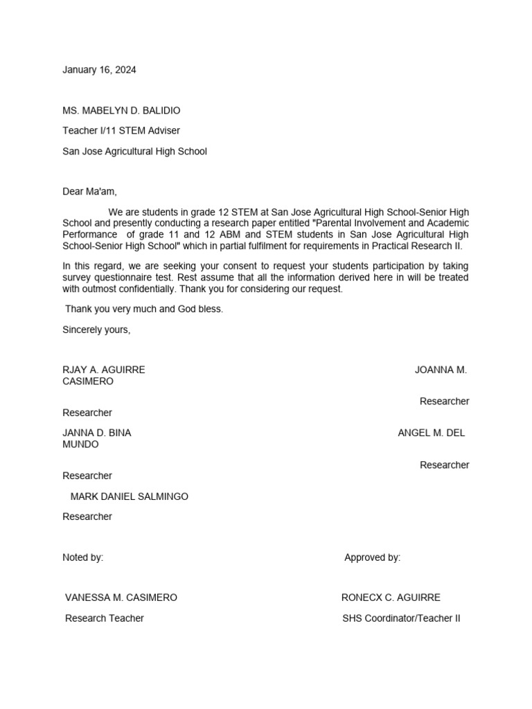 Mabelyn Adviser Request | PDF | Wellness | Science & Mathematics