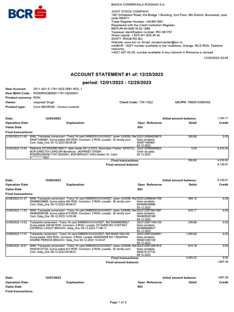 Statement 20240403 132048 | PDF | Deposit Account | Banks