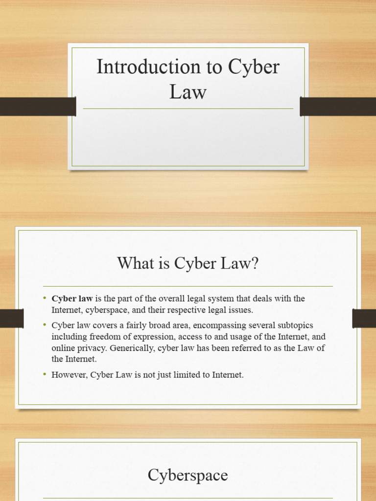 Evolution of Cyber Law Overview | PDF | Cyberspace | Government