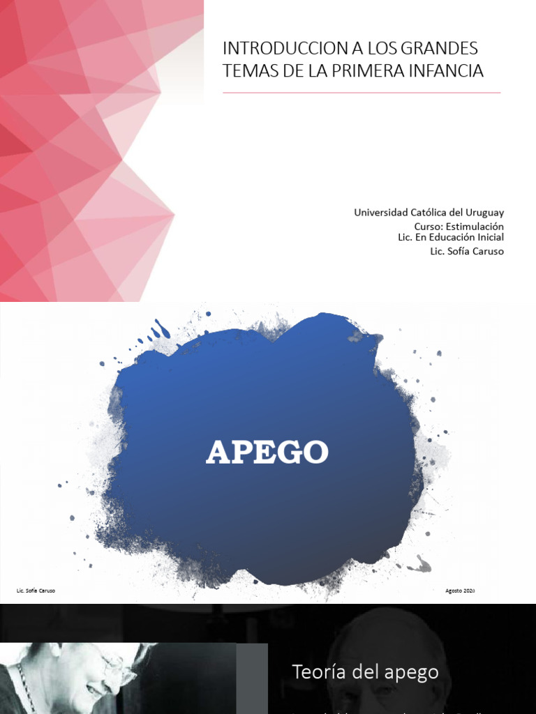APEGO | PDF | Teoría de apego | Ciencia cognitiva