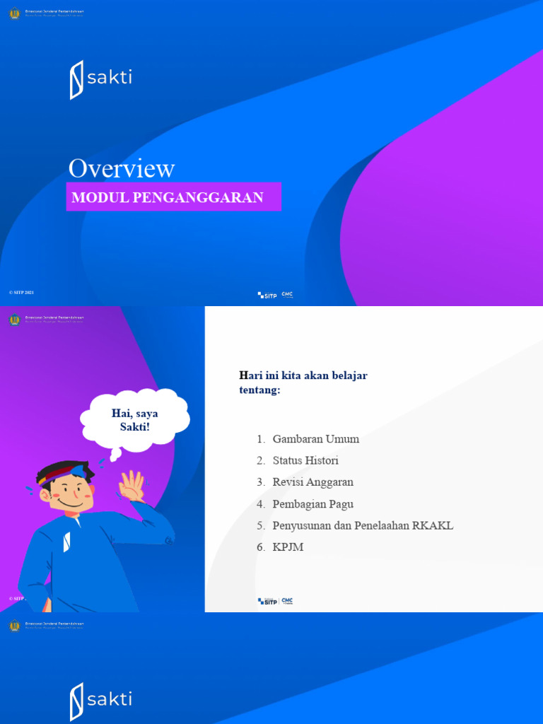Modul Penganggaran SAKTI 2021 | PDF