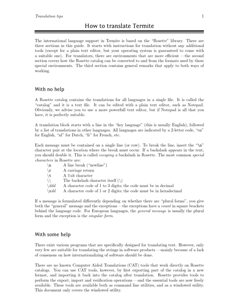 Translating Termite | PDF | File Format | Computing