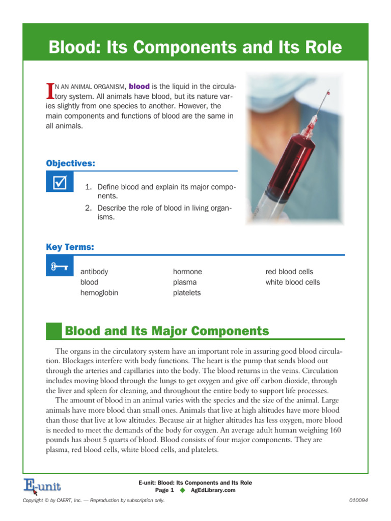 Resource Notes On Blood | PDF | Blood | Blood Cell
