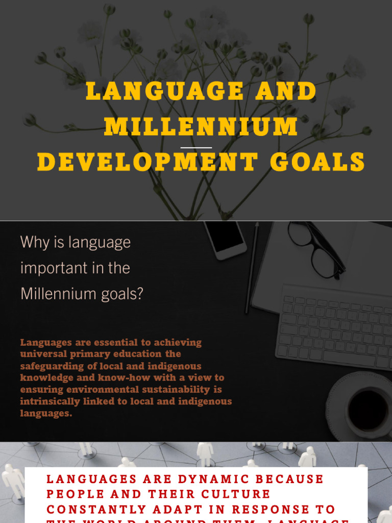 Language Millennium Development Goals | PDF | Economies | Economic ...