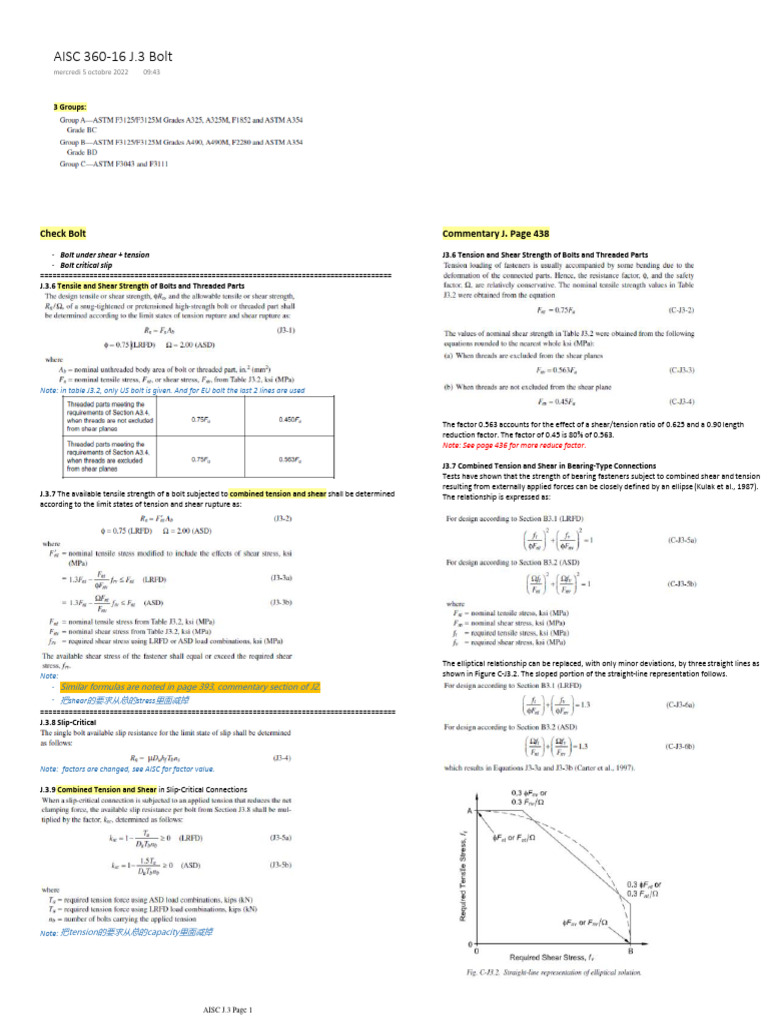 Aisc J.3 | PDF | Mechanical Engineering