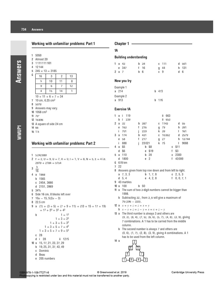 Chapter 1 Answers Download Free Pdf Mathematics 