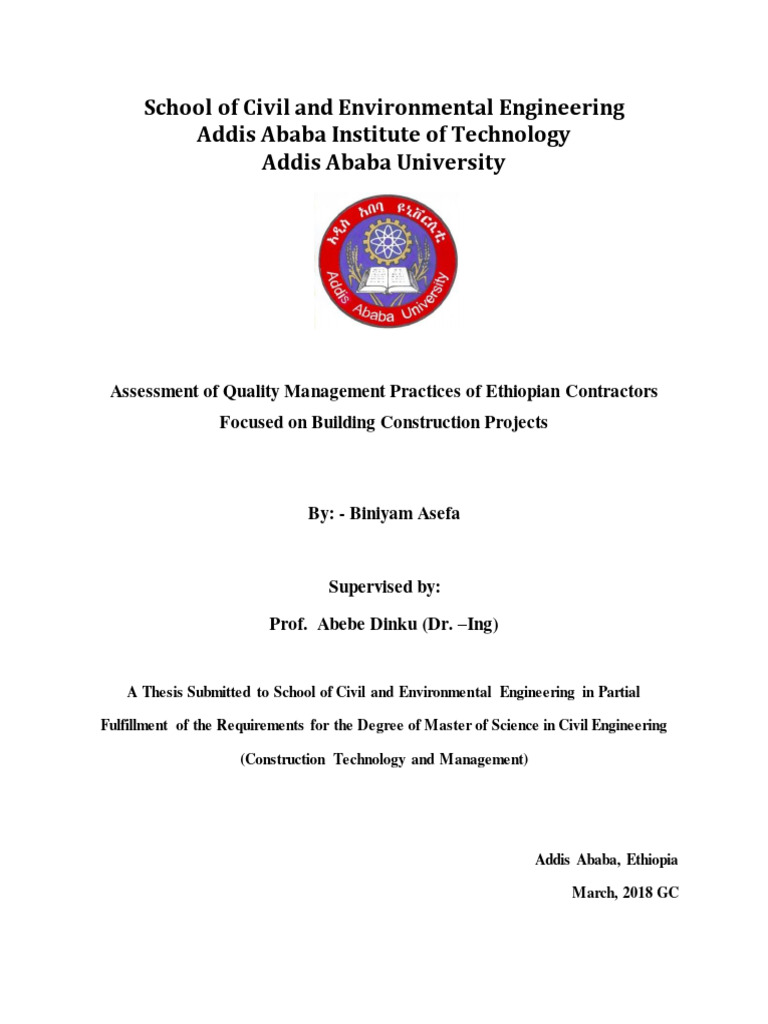 Biniyam Asefa | PDF | Reliability Engineering | Quality Assurance