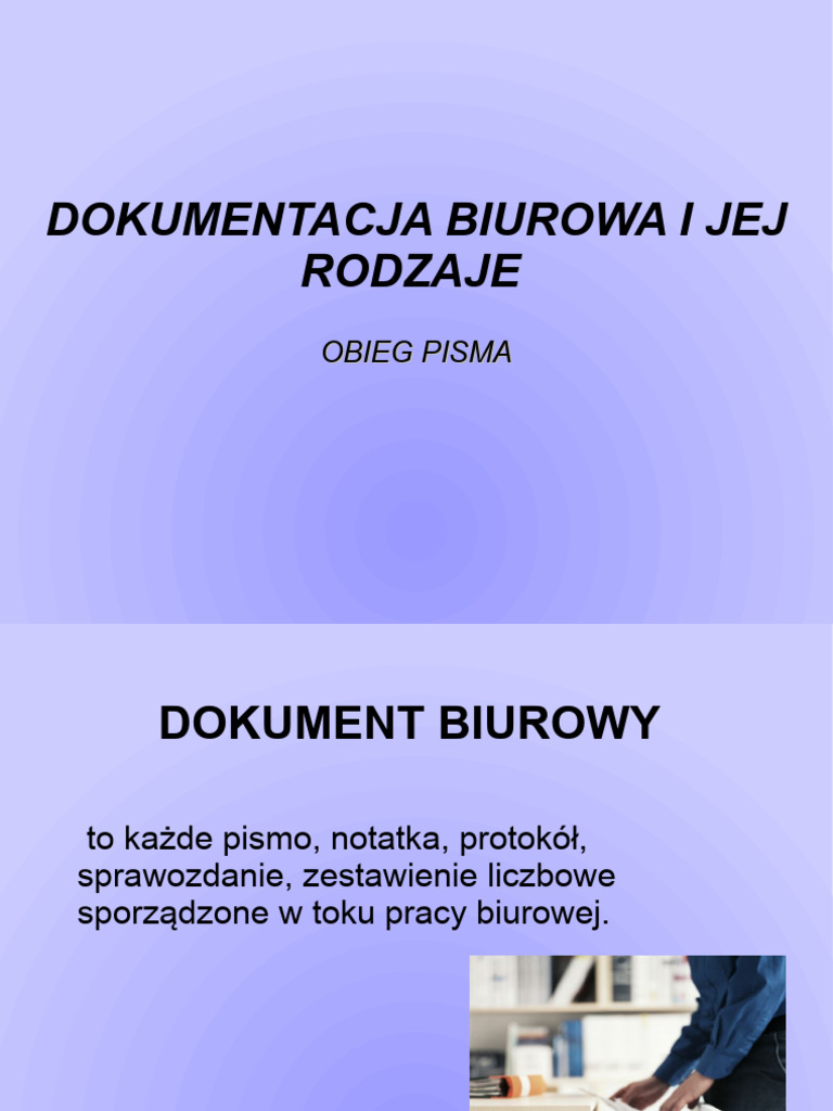 Dokumentacja Biurowa | PDF