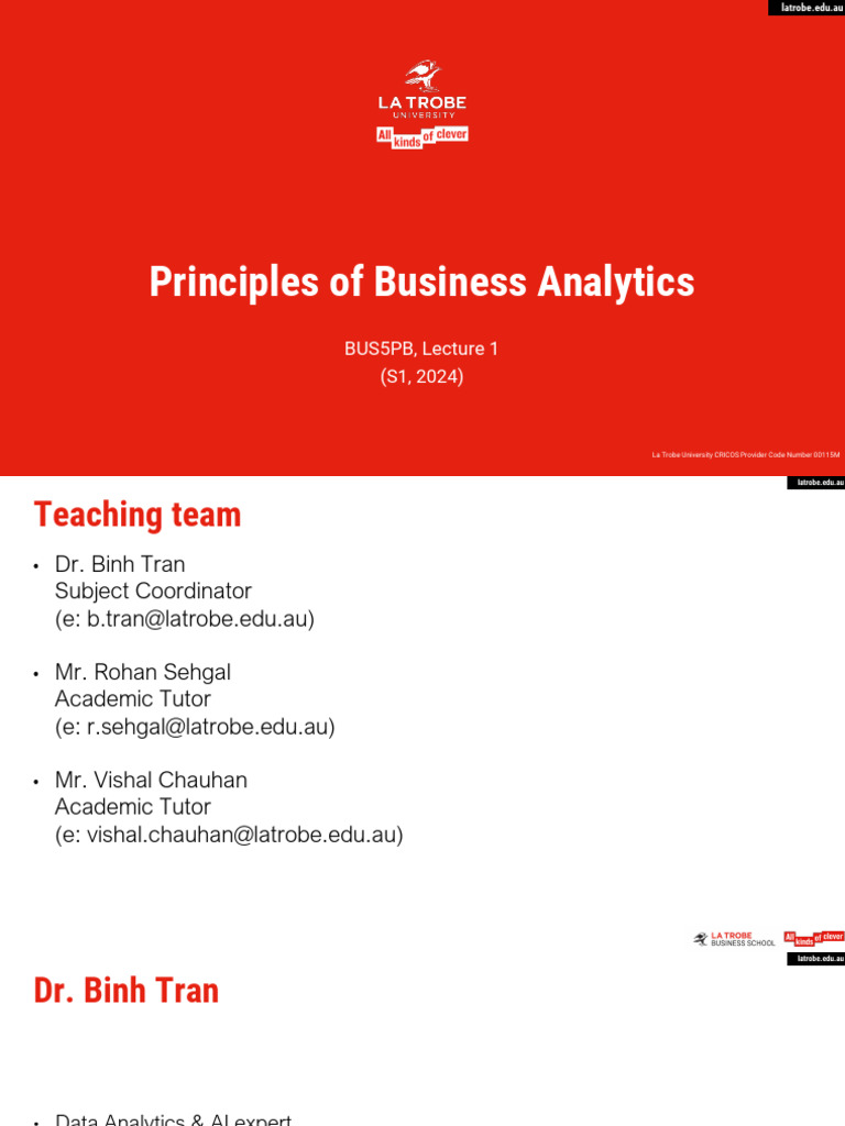 BUS5PB-Lecture1 Introduction To Business Analytics S1-2024 | PDF ...