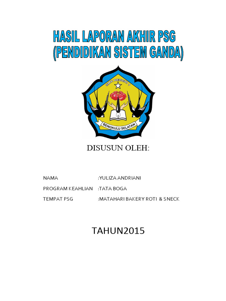 Kerangka Laporan PSG | PDF | Karier & Perkembangan | Bisnis