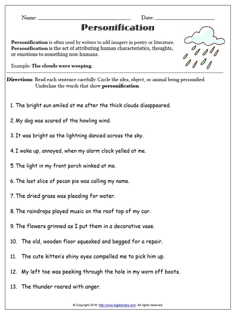 Personification | PDF