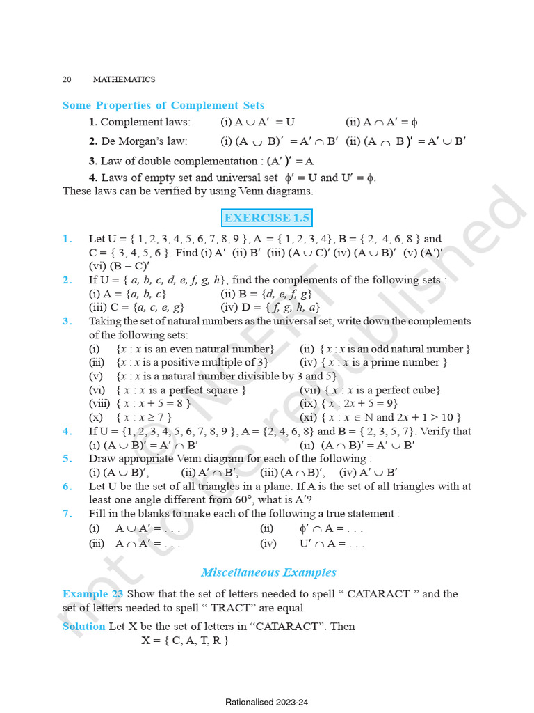 Kemh101 Removed | PDF | Set (Mathematics) | Mathematics