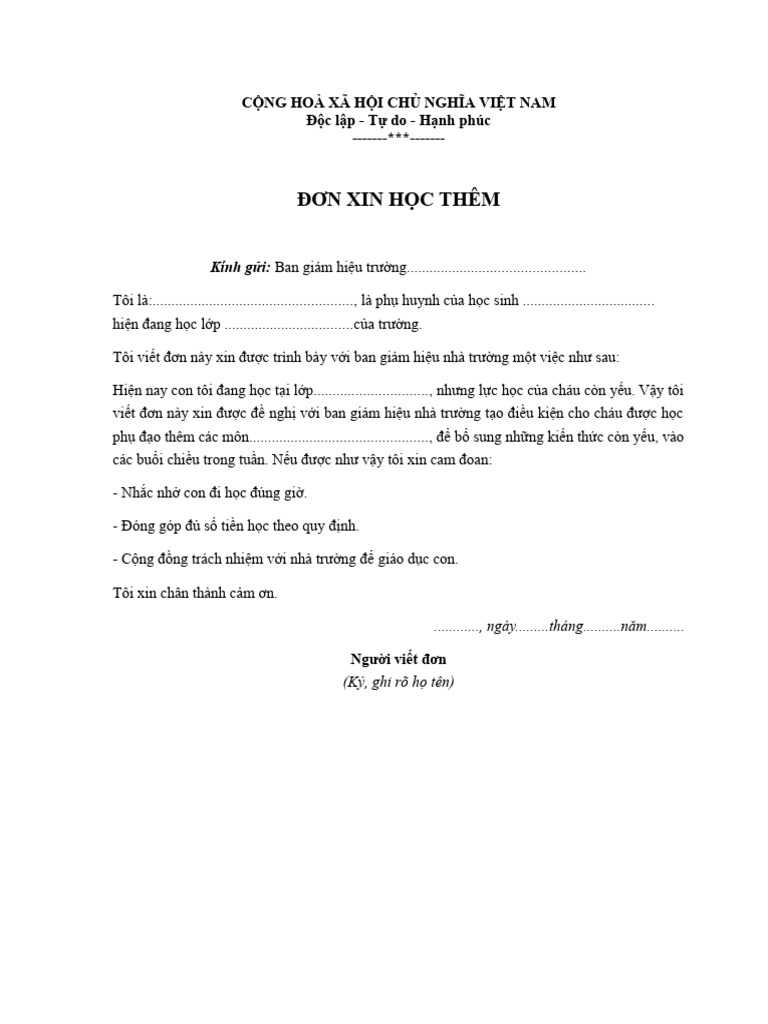 Don Xin Hoc Them | PDF