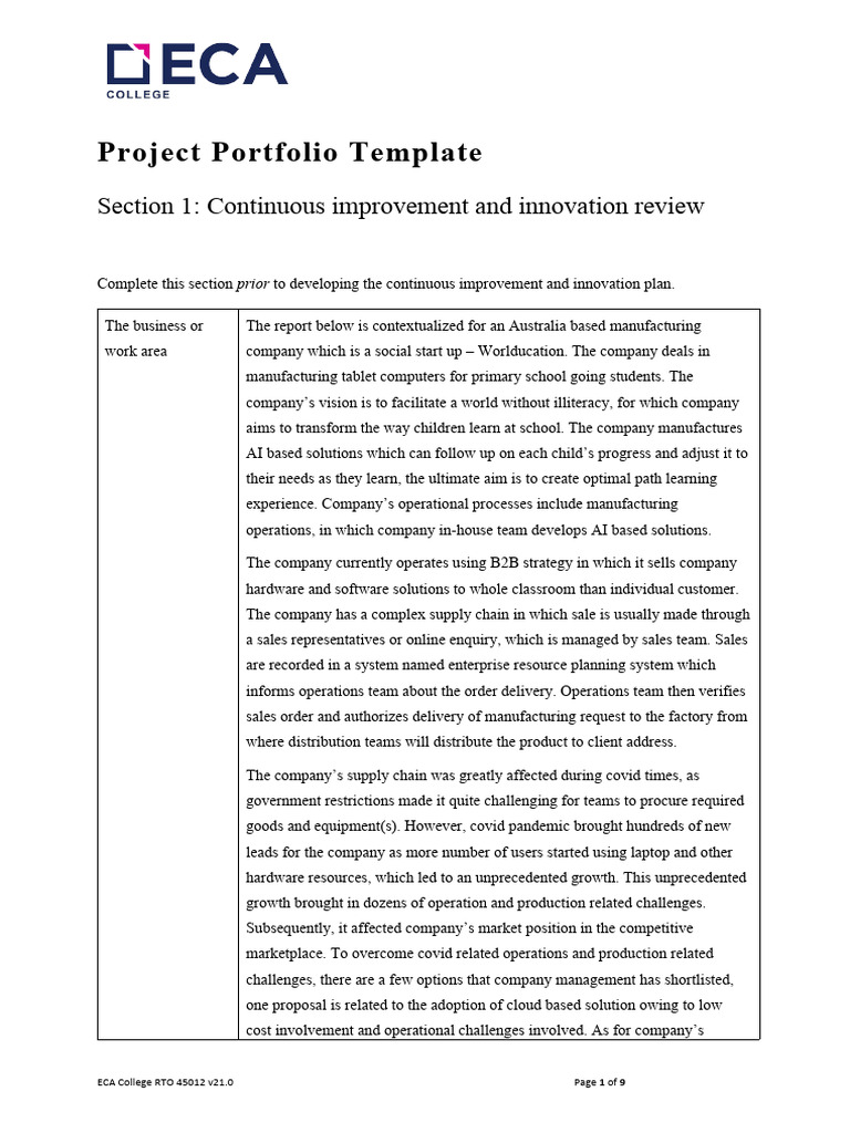 BSBSTR Worlducation Sec 1 | PDF | Cloud Computing | Sales