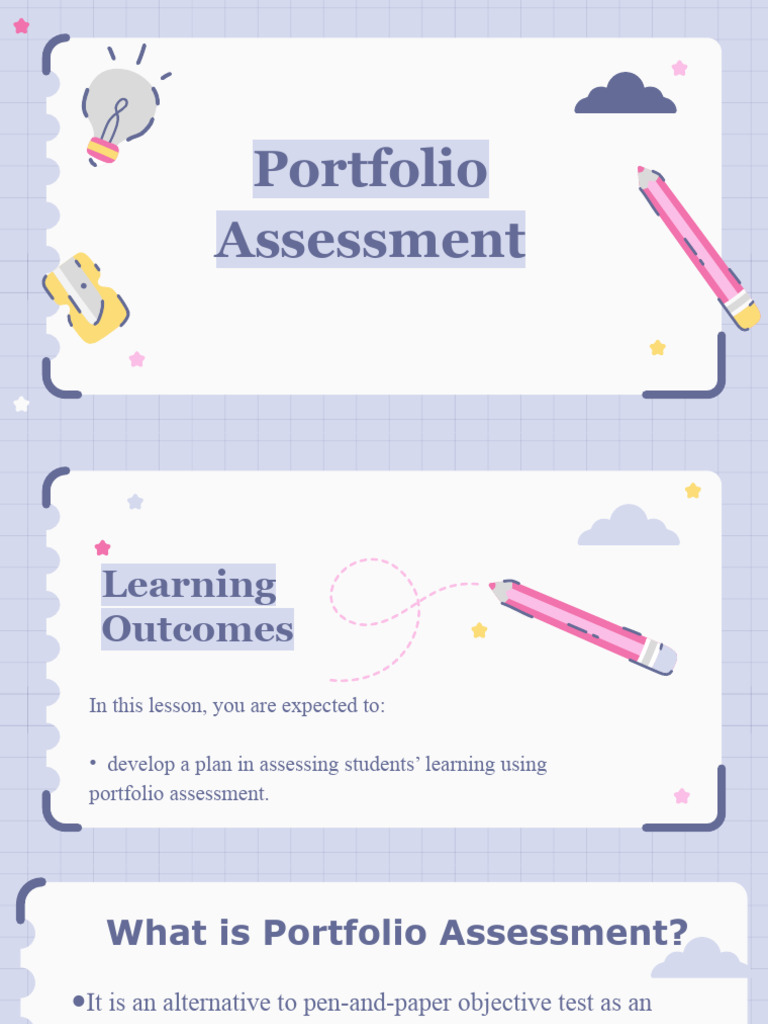 Portfolio Assessment | PDF | Educational Assessment | Learning