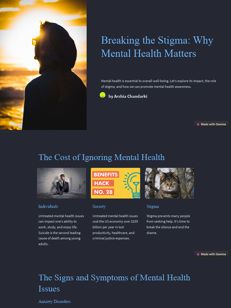 Breaking Mental Health Stigma Now | PDF | Mental Health | Mental Disorder