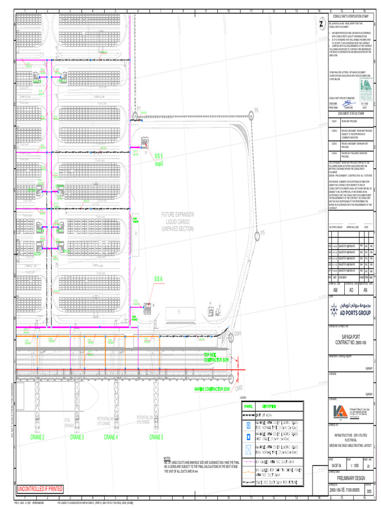 Safaga Port Crane and Utility Layout | PDF