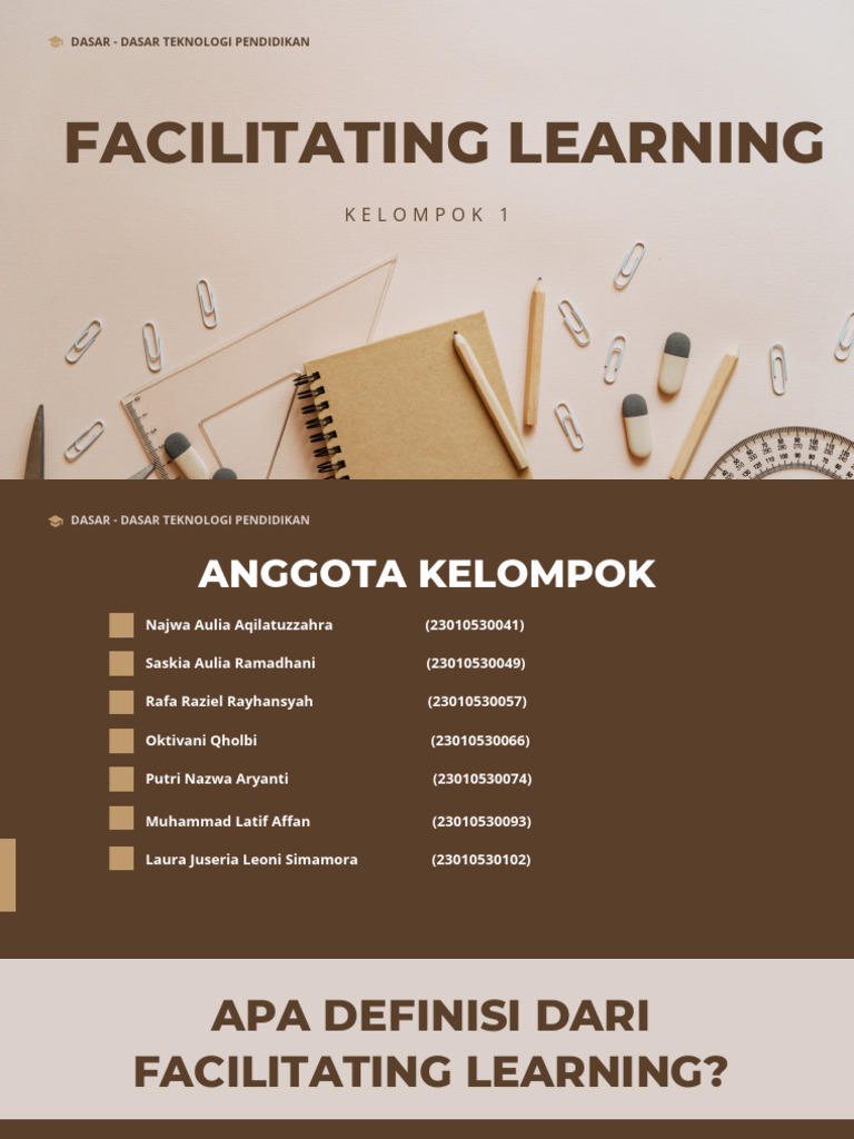 Facilitating Learning | PDF | Karier & Perkembangan