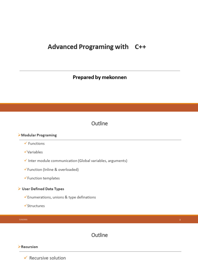 Basics Of Modular Programming Pdf Parameter Computer Programming C 0887