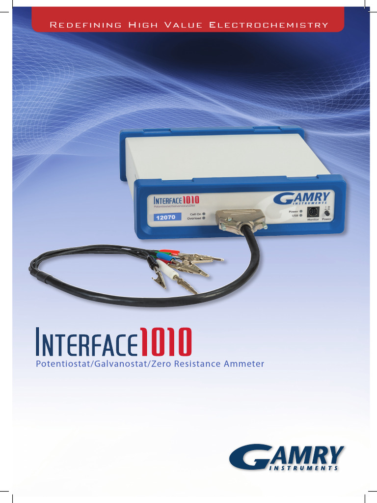 Interface 1010 Brochure 2020 | PDF | Electrochemistry | Electricity